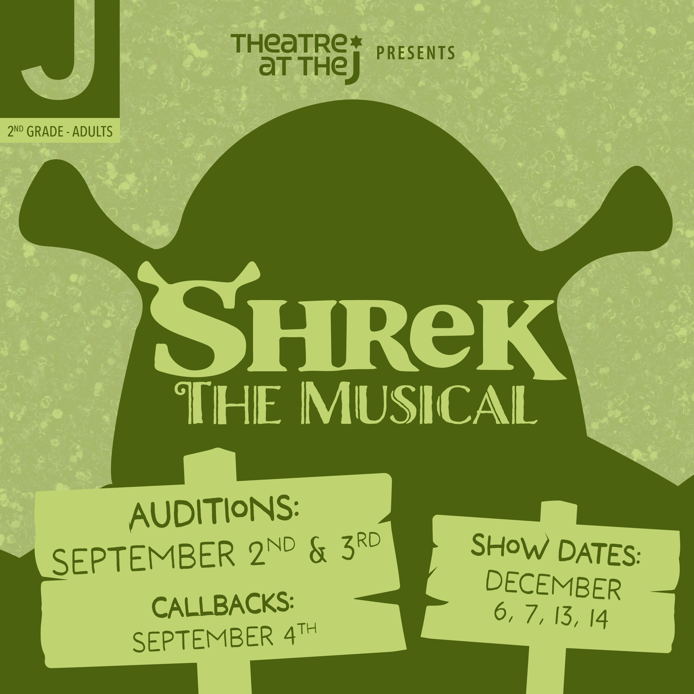 Shrek the Musical Auditions - Levine Jewish Community Center, Charlotte, NC