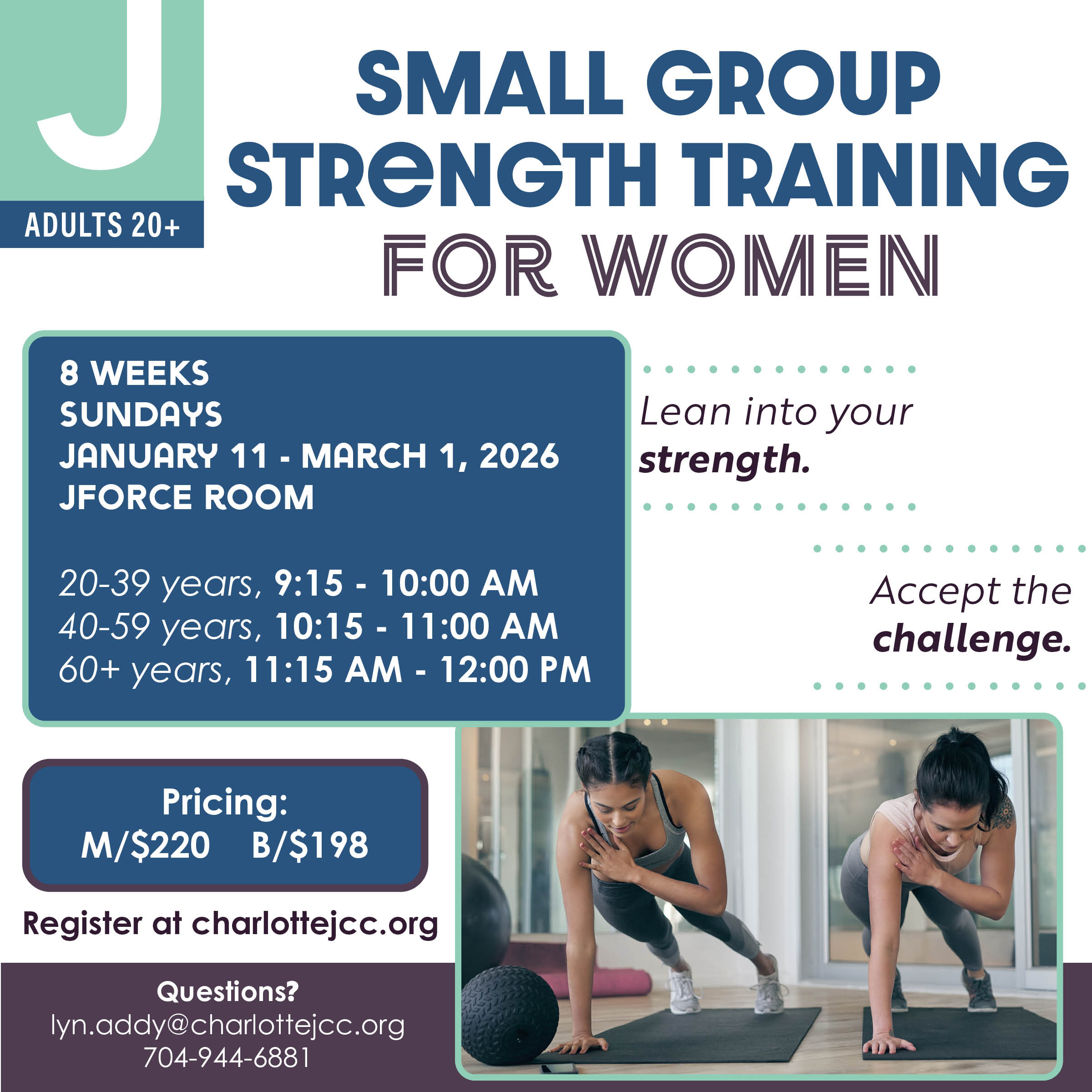 Small Group Strength Training For Women - Levine Jewish Community ...