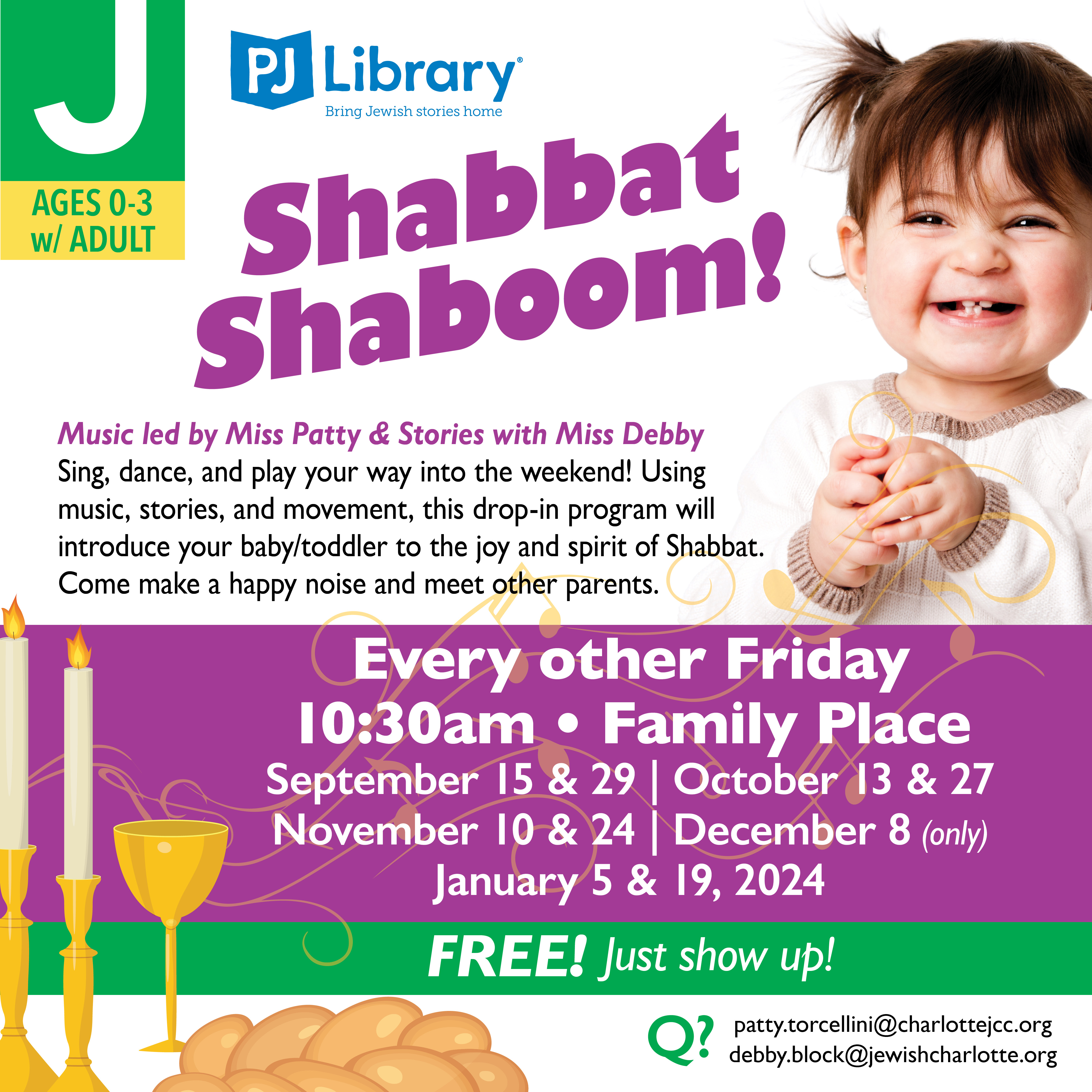 Shabbat Shaboom - Levine Jewish Community Center, Charlotte, NC
