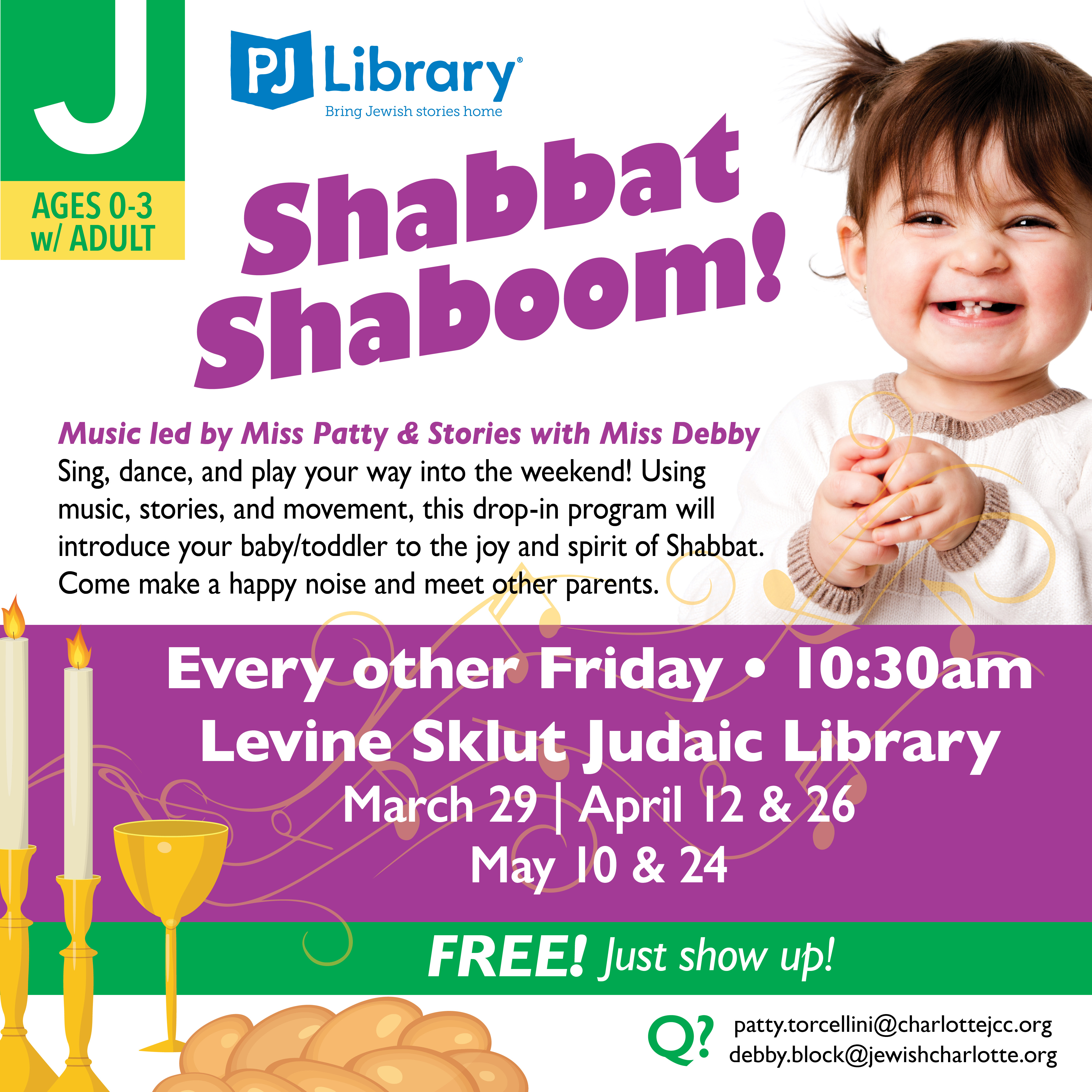 Shabbat Shaboom - Levine Jewish Community Center, Charlotte, NC